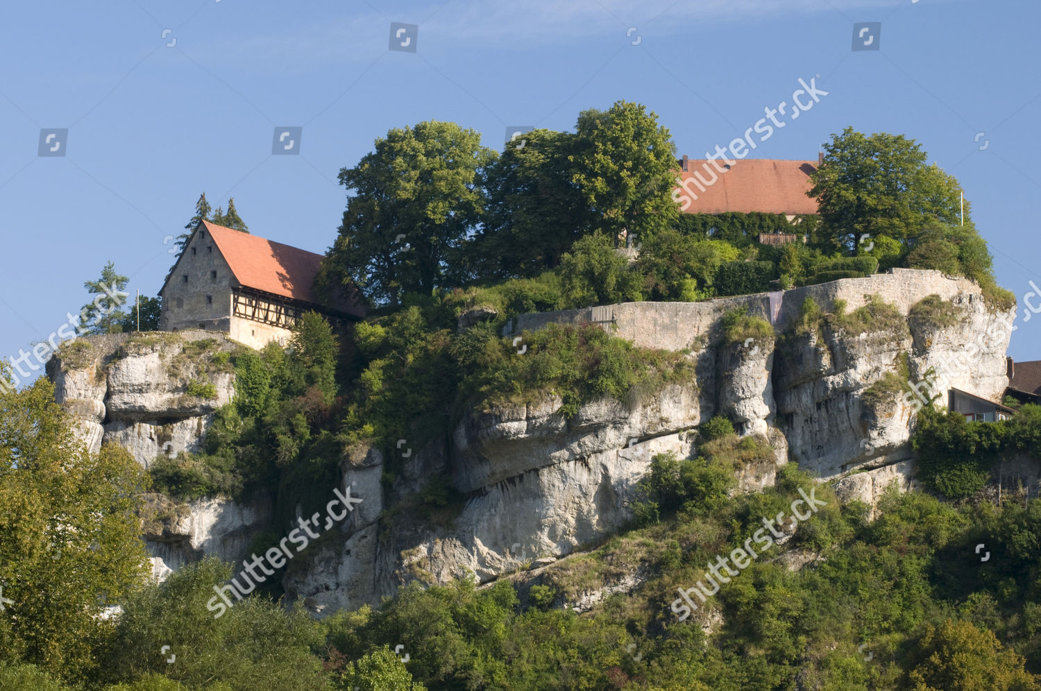 Burg Pottenstein Castle Towering Over Pottenstein Editorial Stock Photo ...