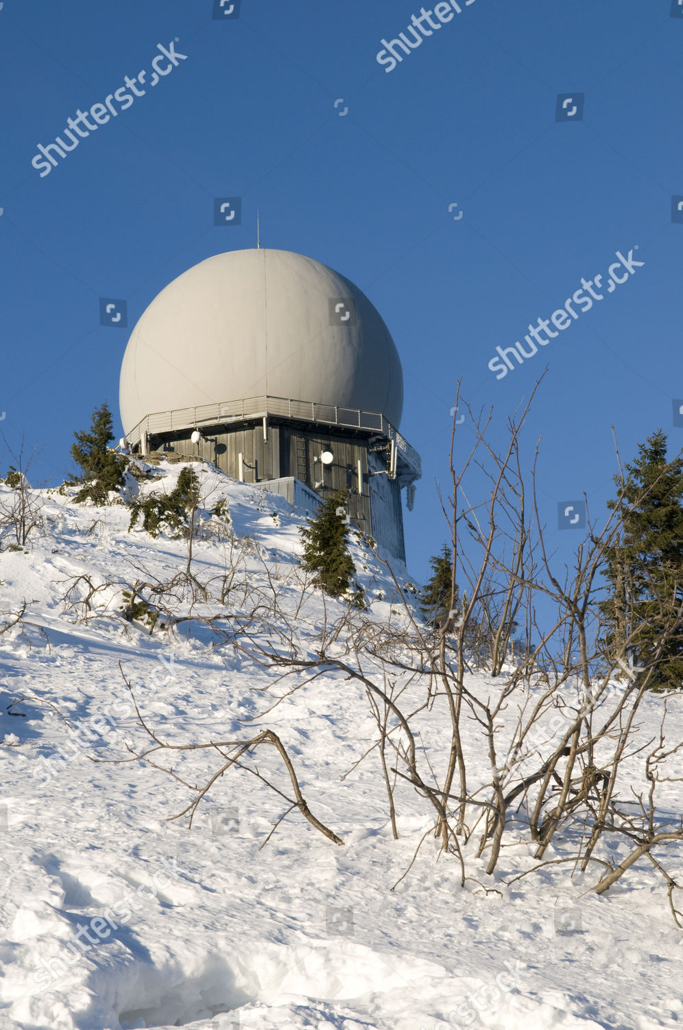 Radar Tower On Grosser Arber Bavarian Editorial Stock Photo - Stock ...