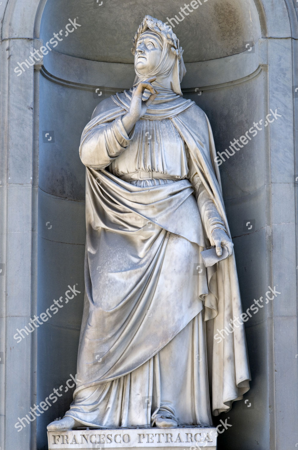 Statue Francesco Petrarca Uffizi Art Museum Editorial Stock Photo ...
