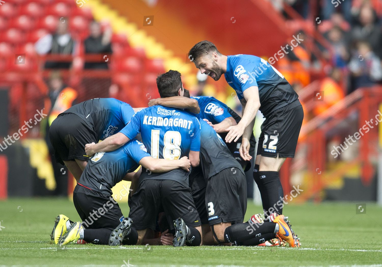 Bournemouth Squad Celebrate Full Time Editorial Stock Photo - Stock ...