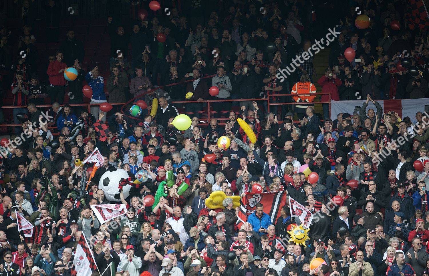 Bournemouth Fans Celebrate Editorial Stock Photo - Stock Image ...