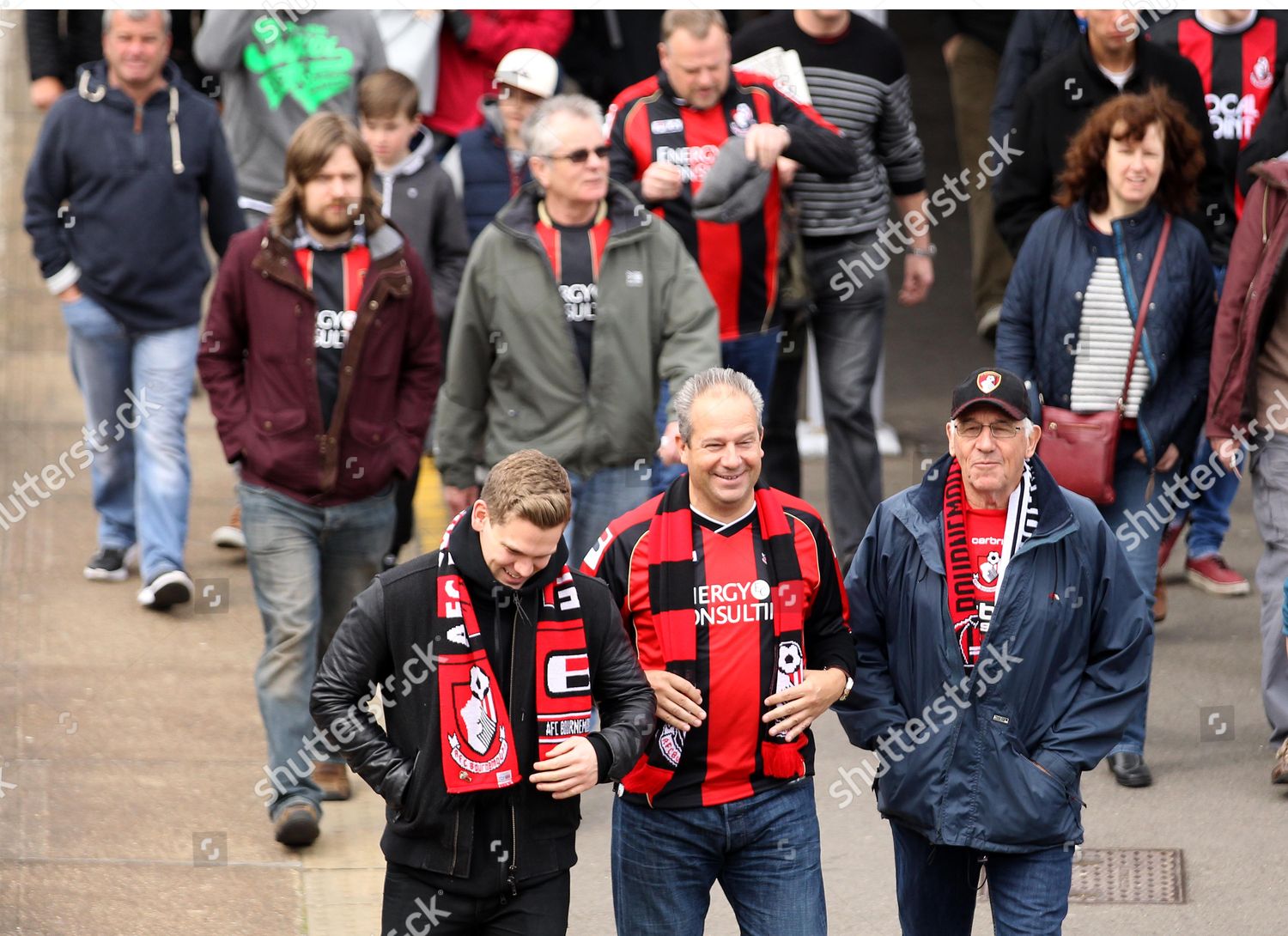Afc Bournemouth Fans Arrive Charlton Station Editorial Stock Photo ...