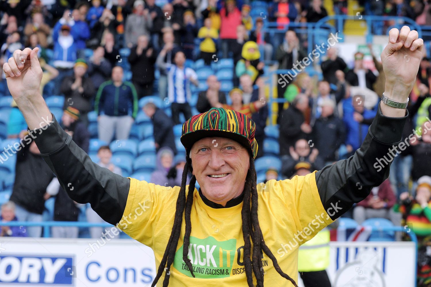 Manager Ronnie Moore Hartlepool United Salutes Editorial Stock Photo ...
