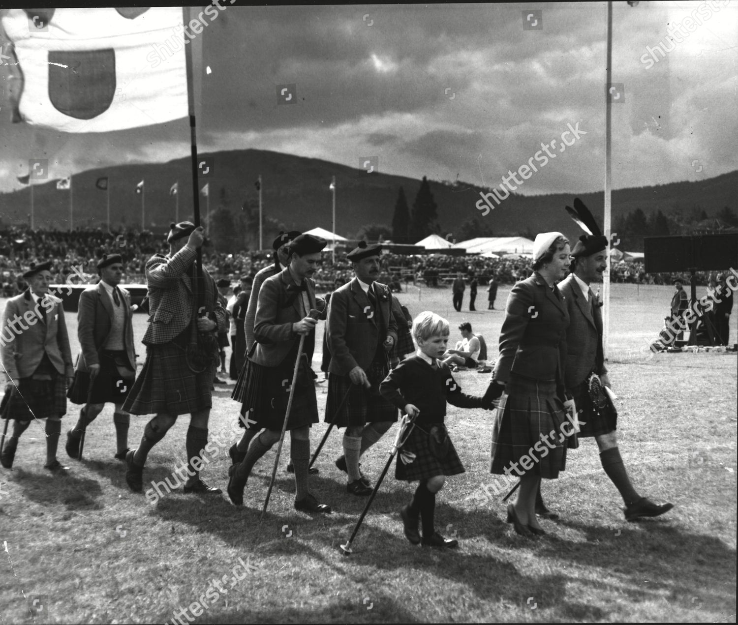 Countess Erroll Arriving Aboyne Games Holding Editorial Stock Photo ...