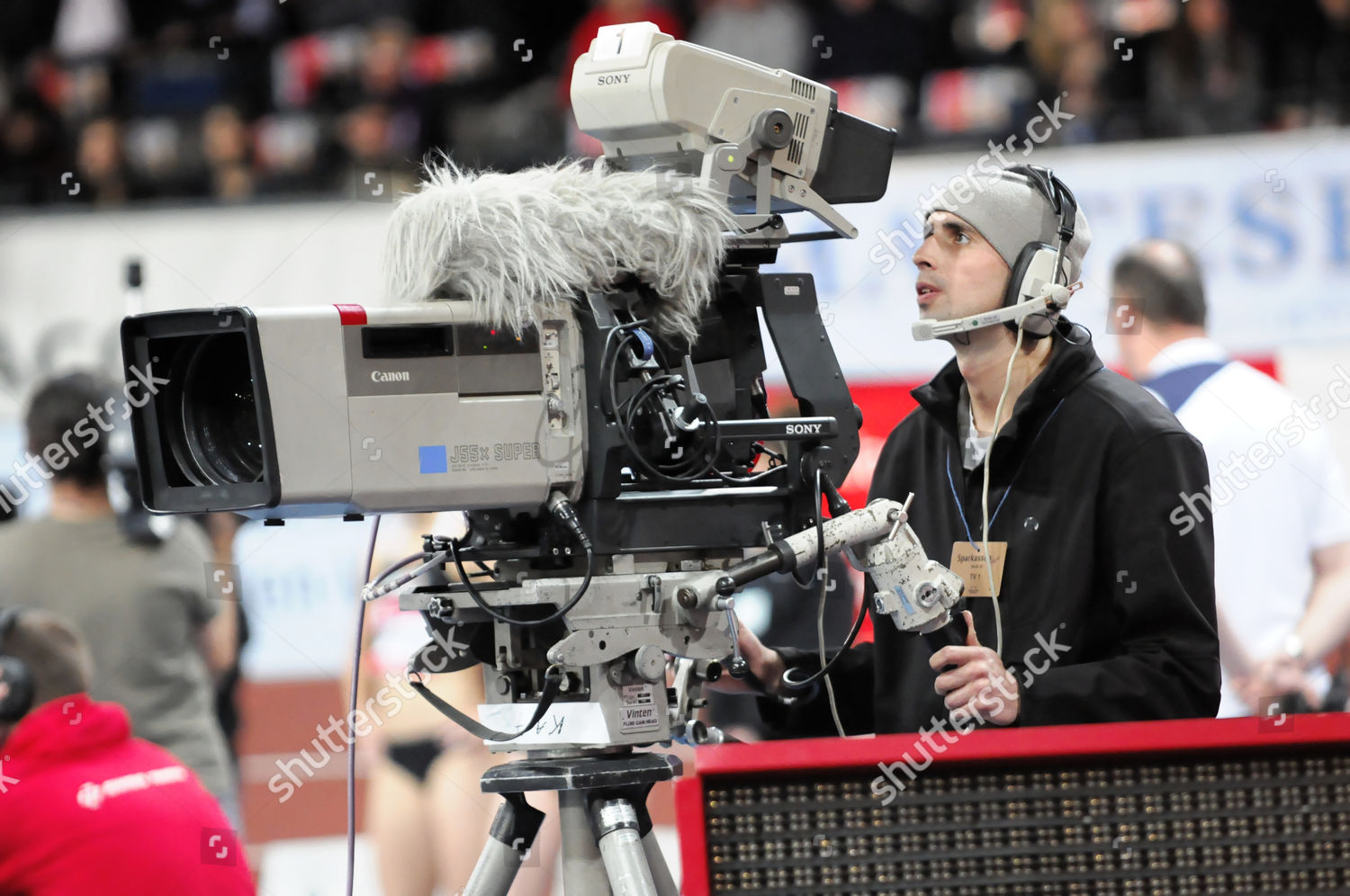 Cameraman Live Broadcast Topclass Athletics Sparkassencup Editorial ...