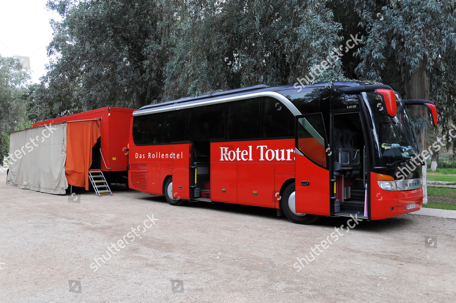 Rotel Bus Tour Coach Mobile Hotel Editorial Stock Photo - Stock Image ...