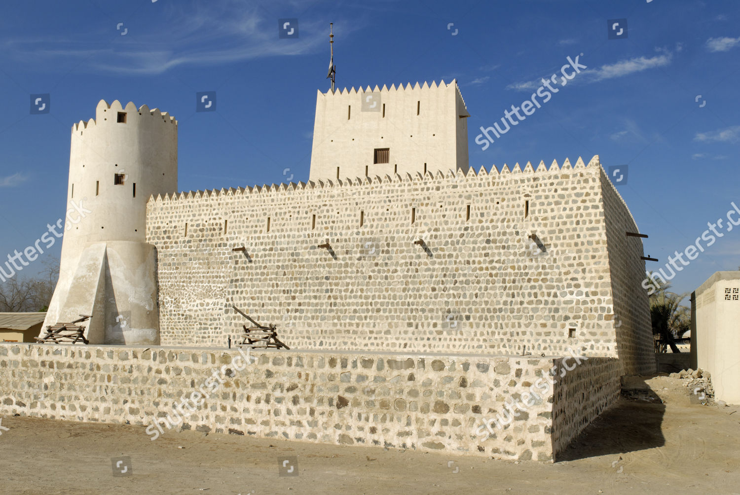Historic Kalba Fortress Near Fujairah Emirate Editorial Stock Photo ...