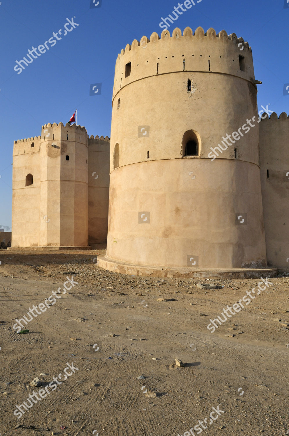 Historic Adobe Fortification Barka Fort Castle Editorial Stock Photo ...