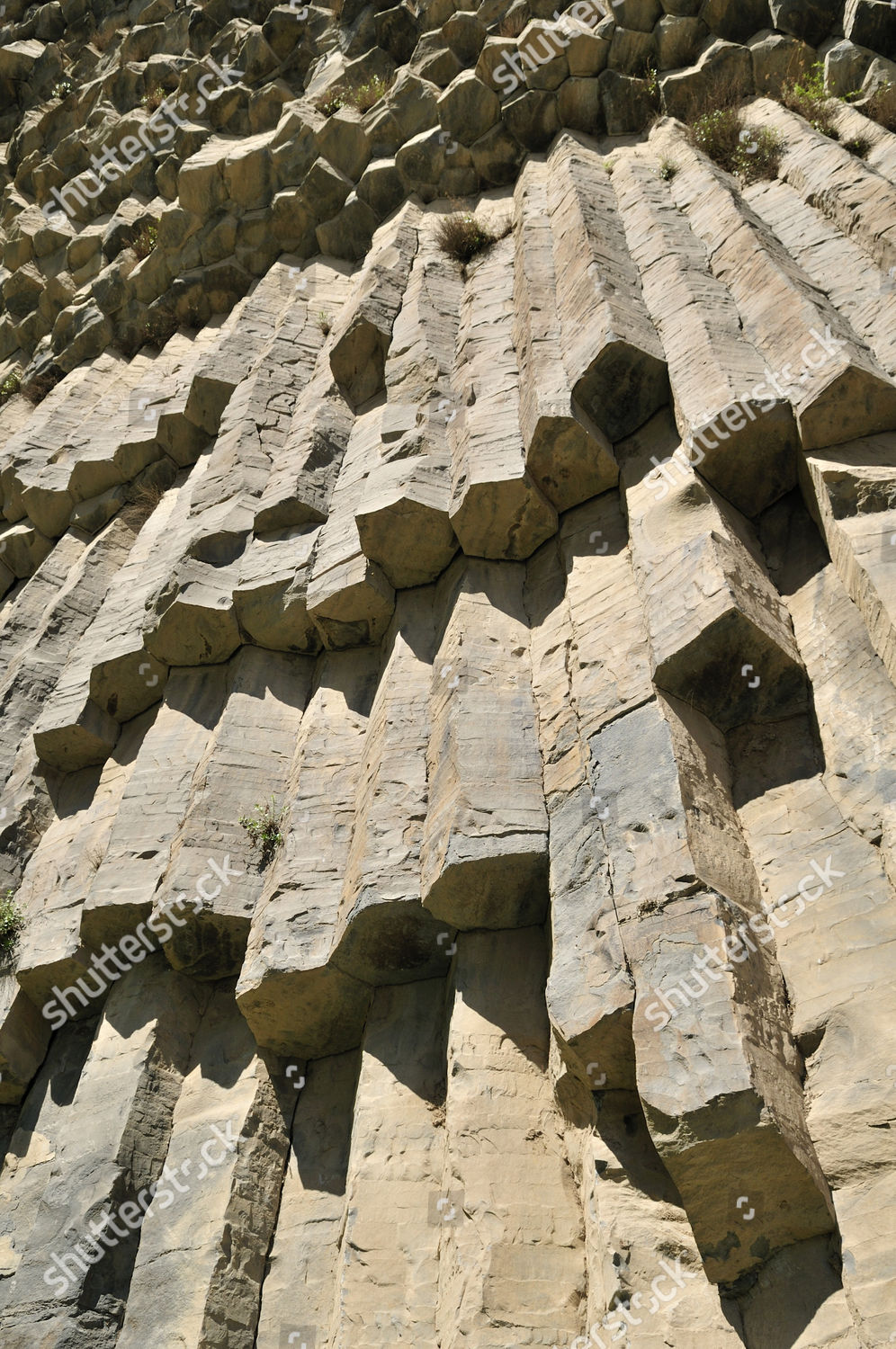 Huge Basalt Columns Awan Gorge Near Editorial Stock Photo - Stock Image ...