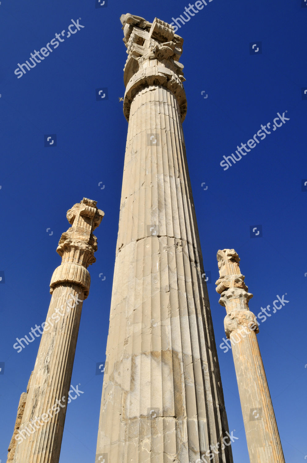 Huge Columns Achaemenid Archaeological Site Persepolis Editorial Stock ...