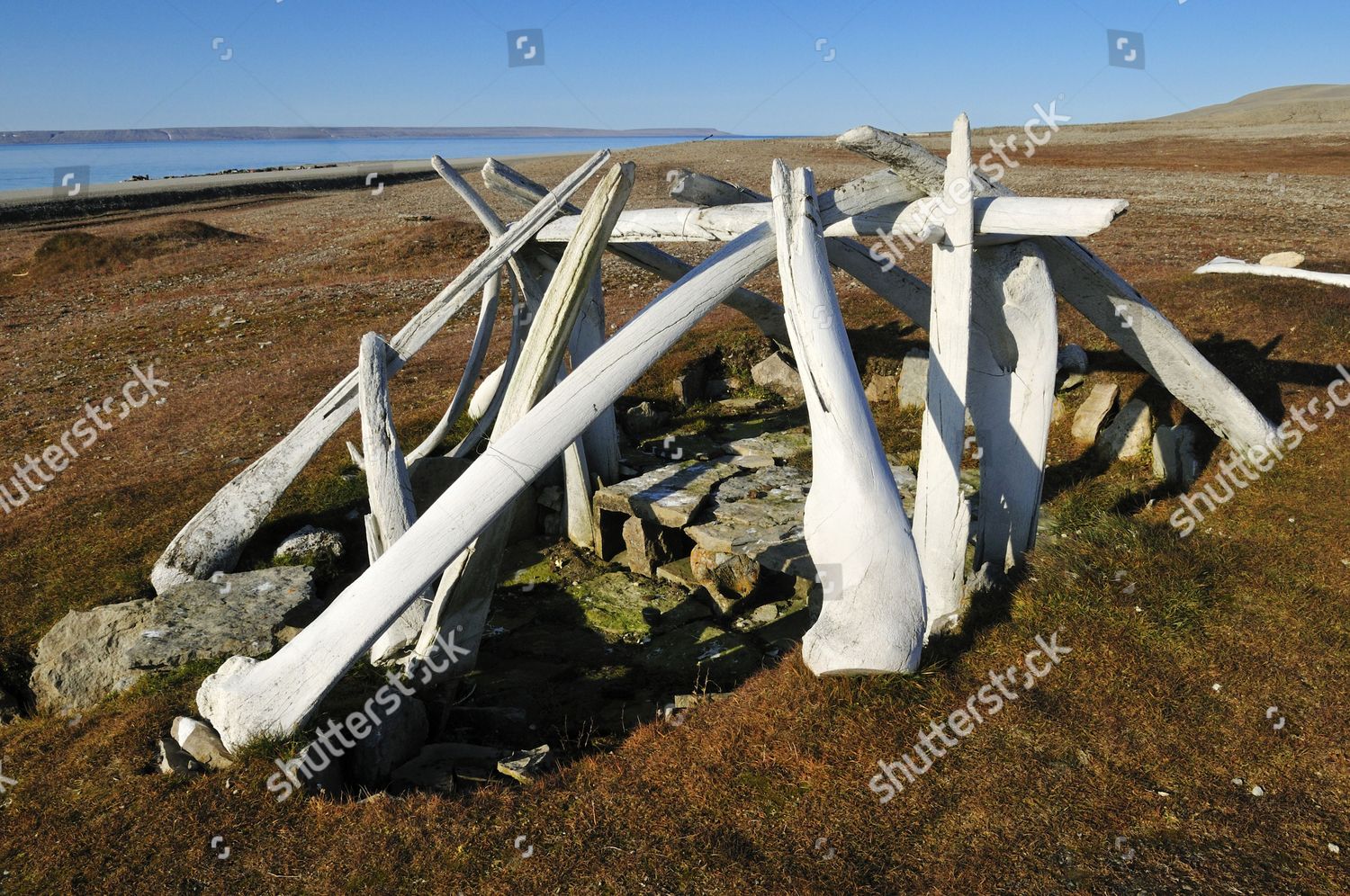 Historic Inuit House Thule Culture Made Editorial Stock Photo - Stock ...