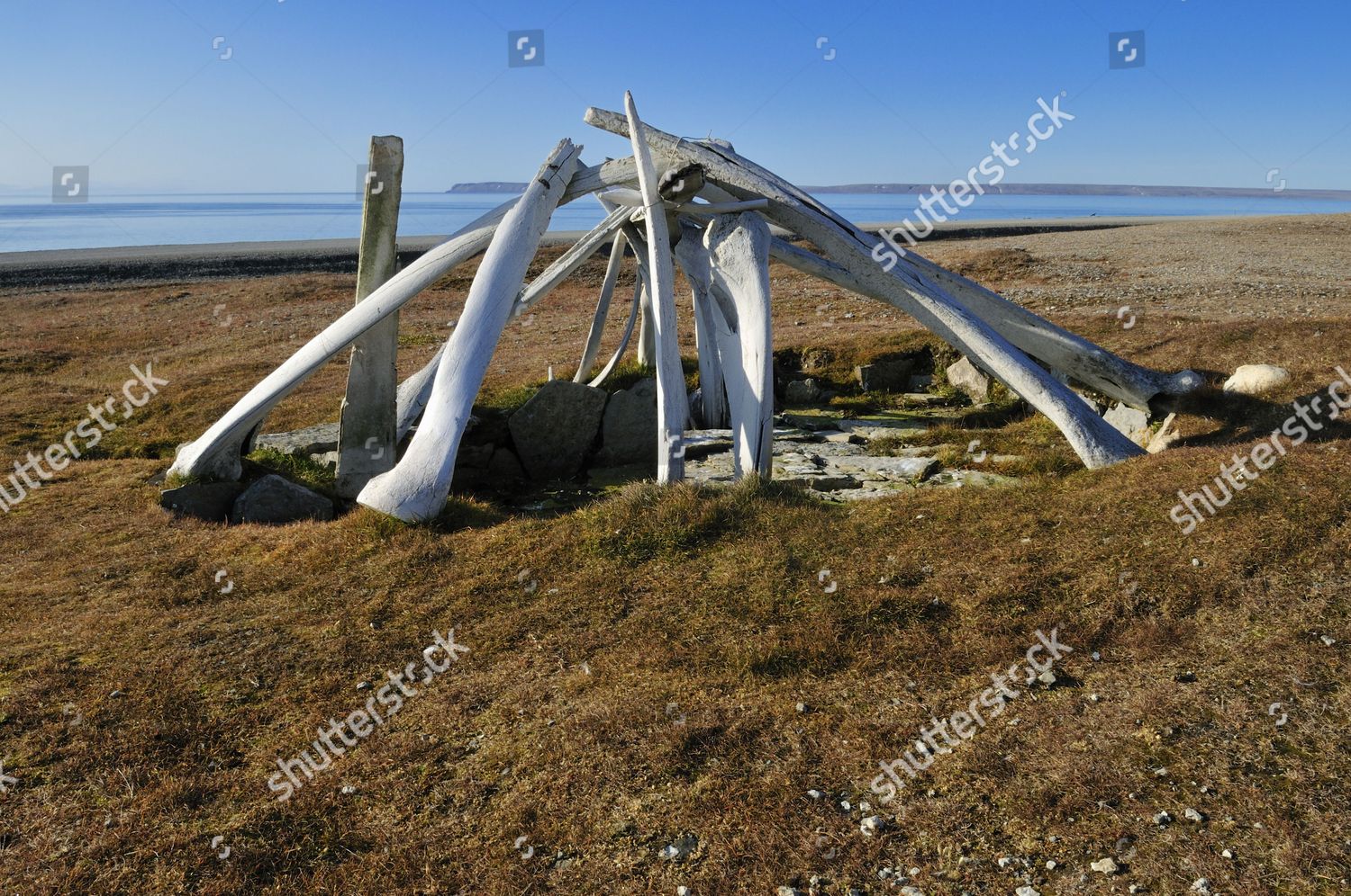 Historic Inuit House Thule Culture Made Editorial Stock Photo - Stock ...