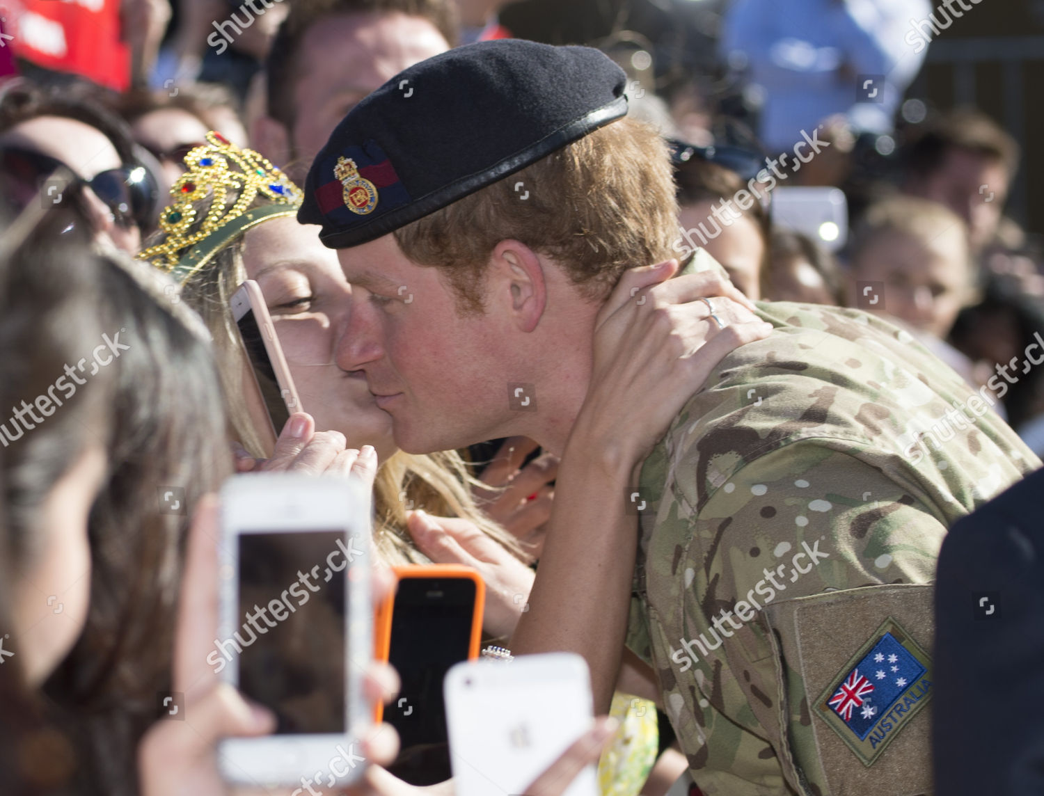 Royal Fan Victoria Mcrae Kisses Prince Editorial Stock Photo - Stock ...