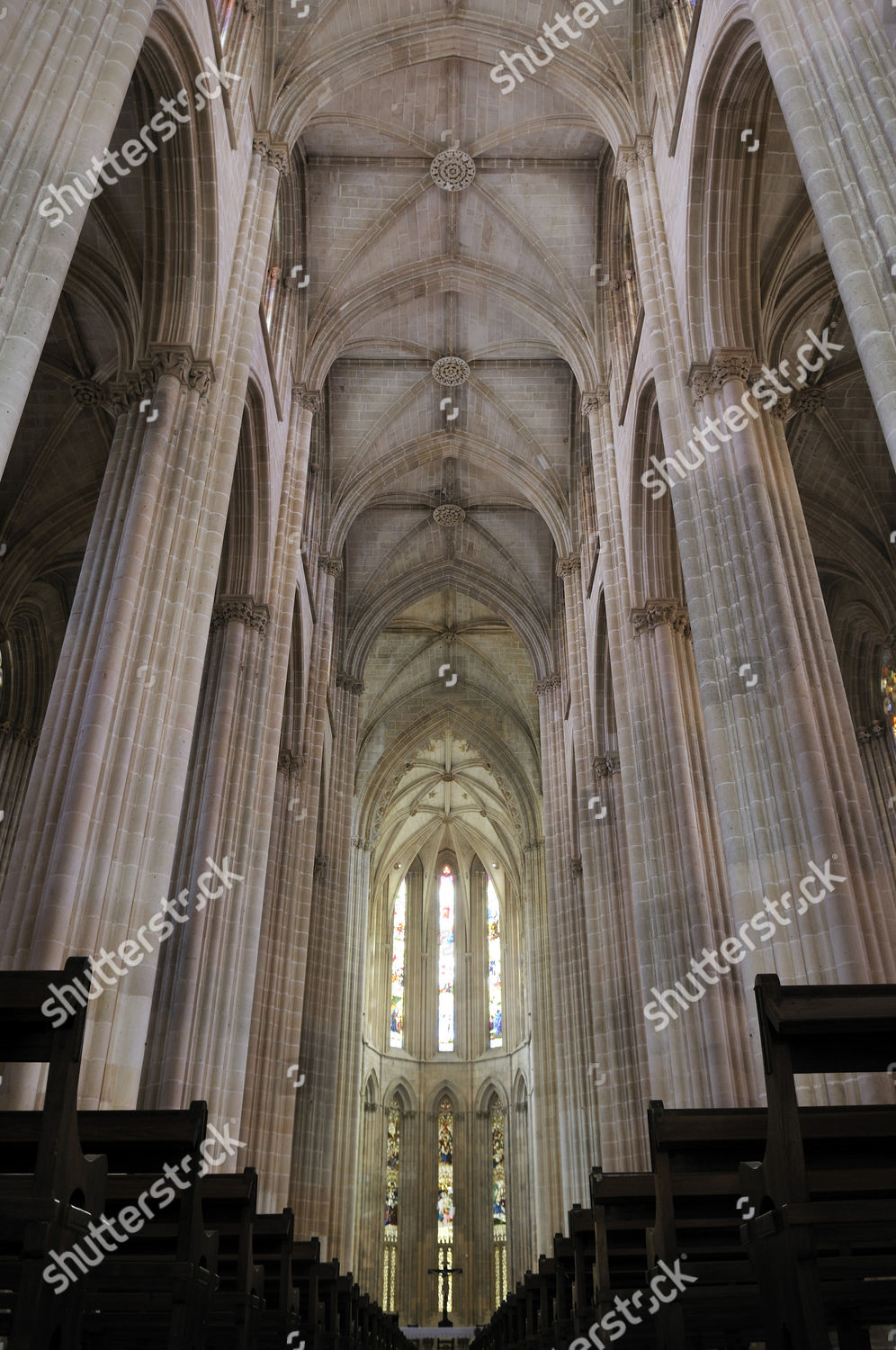 Interior Gothic Basilica Dominican Monastery Mosteiro Editorial Stock ...