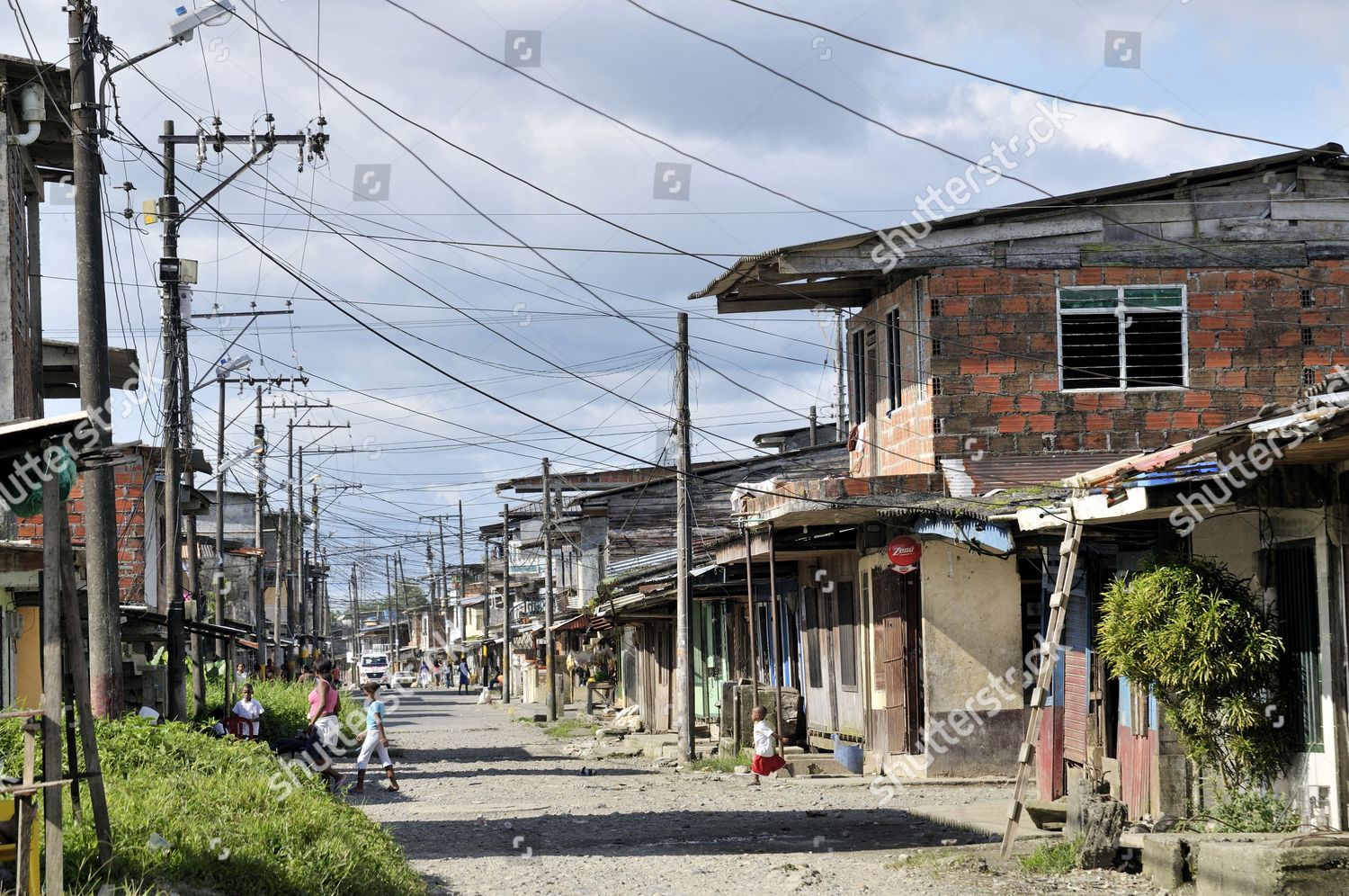 Street Bajamar Slum Buenaventura Valle Del Editorial Stock Photo ...