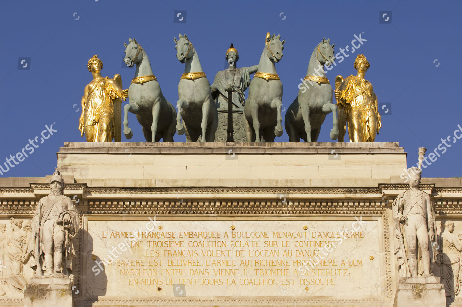Arc De Triomphe Du Carrousel Carrousel Editorial Stock Photo - Stock ...