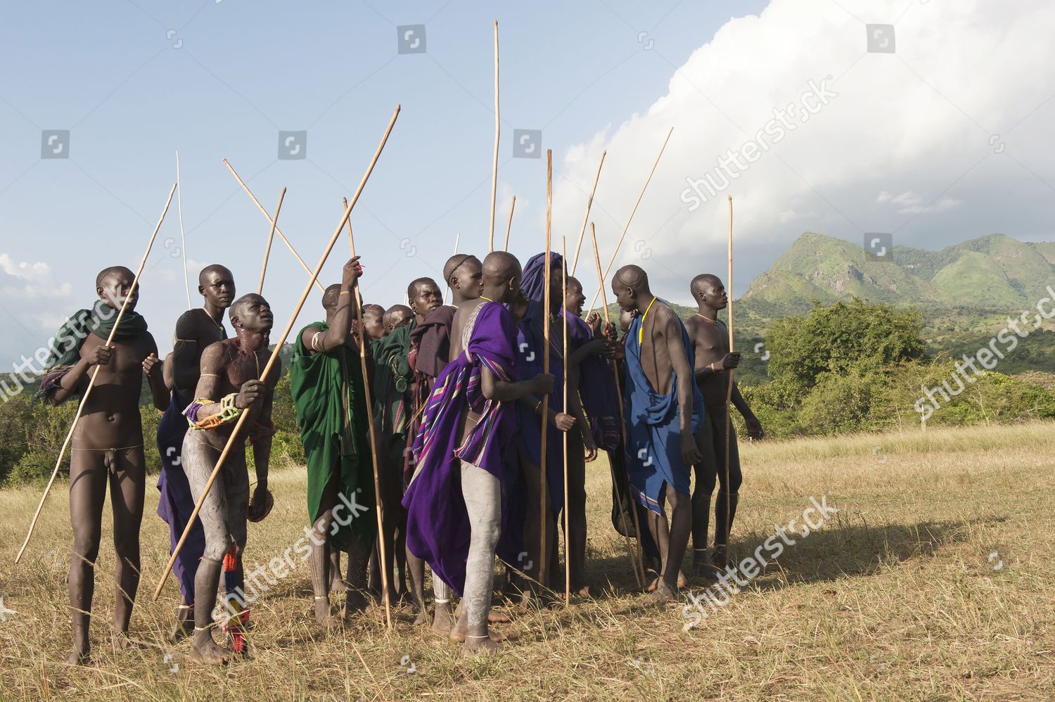 Donga Stick Fight Ceremony Surma Tribe Editorial Stock Photo - Stock ...