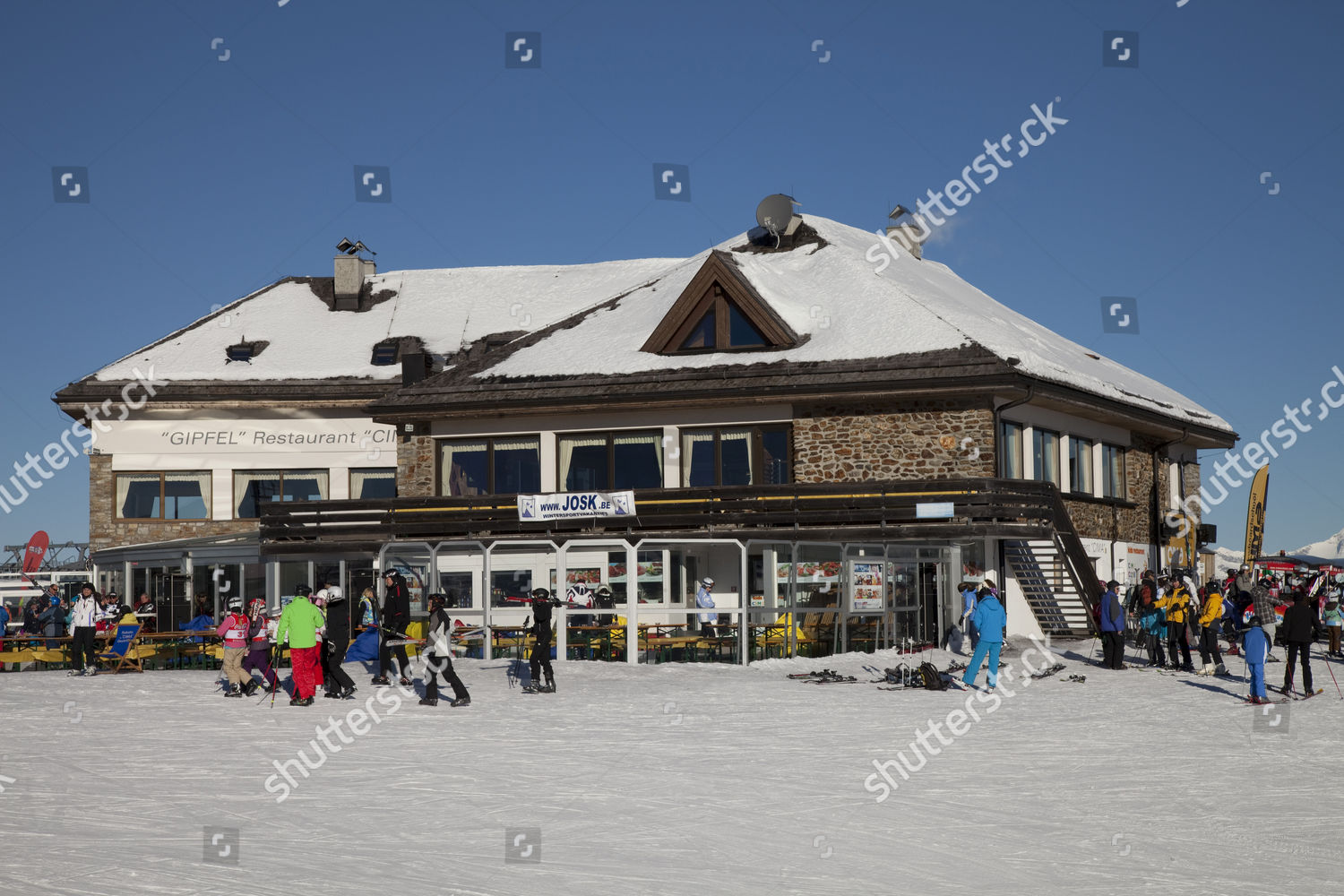 Cima Restaurant On Mountaintop Plateau On Editorial Stock Photo - Stock ...