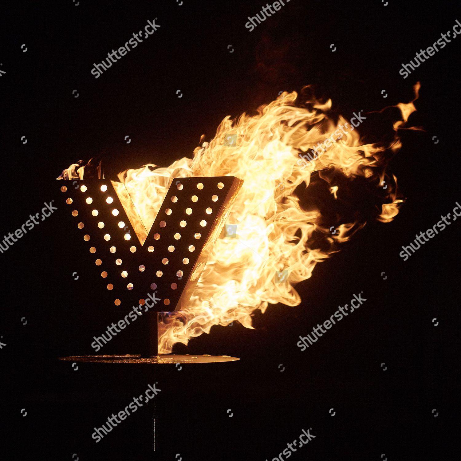 Lighting Beacon Mark 70th Anniversary Ve Editorial Stock Photo - Stock ...