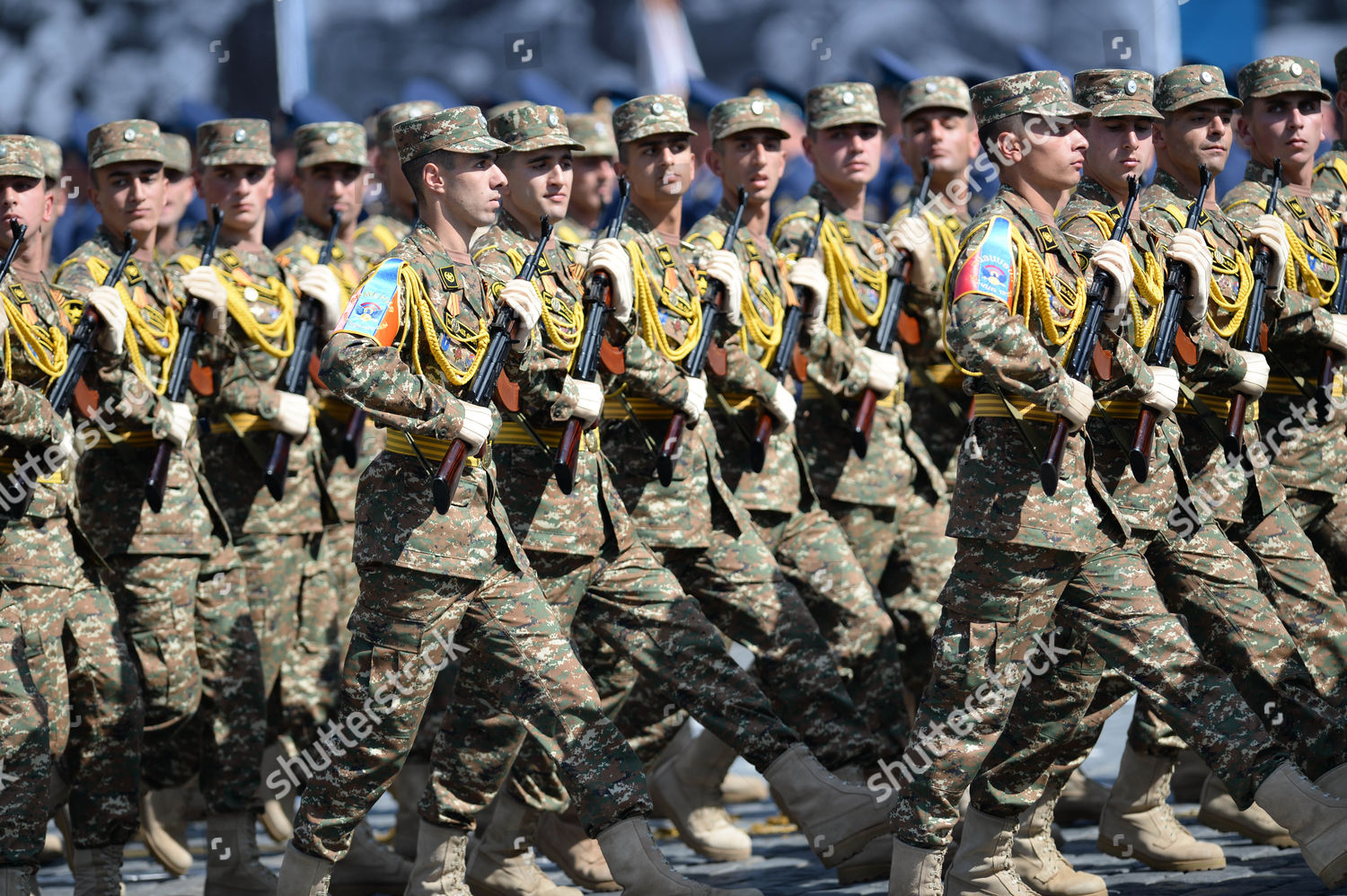 Armenian Army Soldiers Take Part Military Editorial Stock Photo - Stock ...