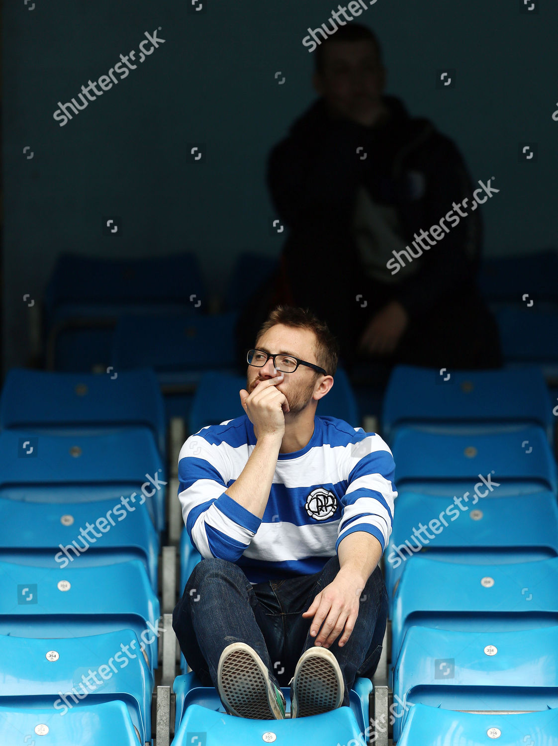 Qpr Fan Looks Dejected End Game Editorial Stock Photo - Stock Image ...