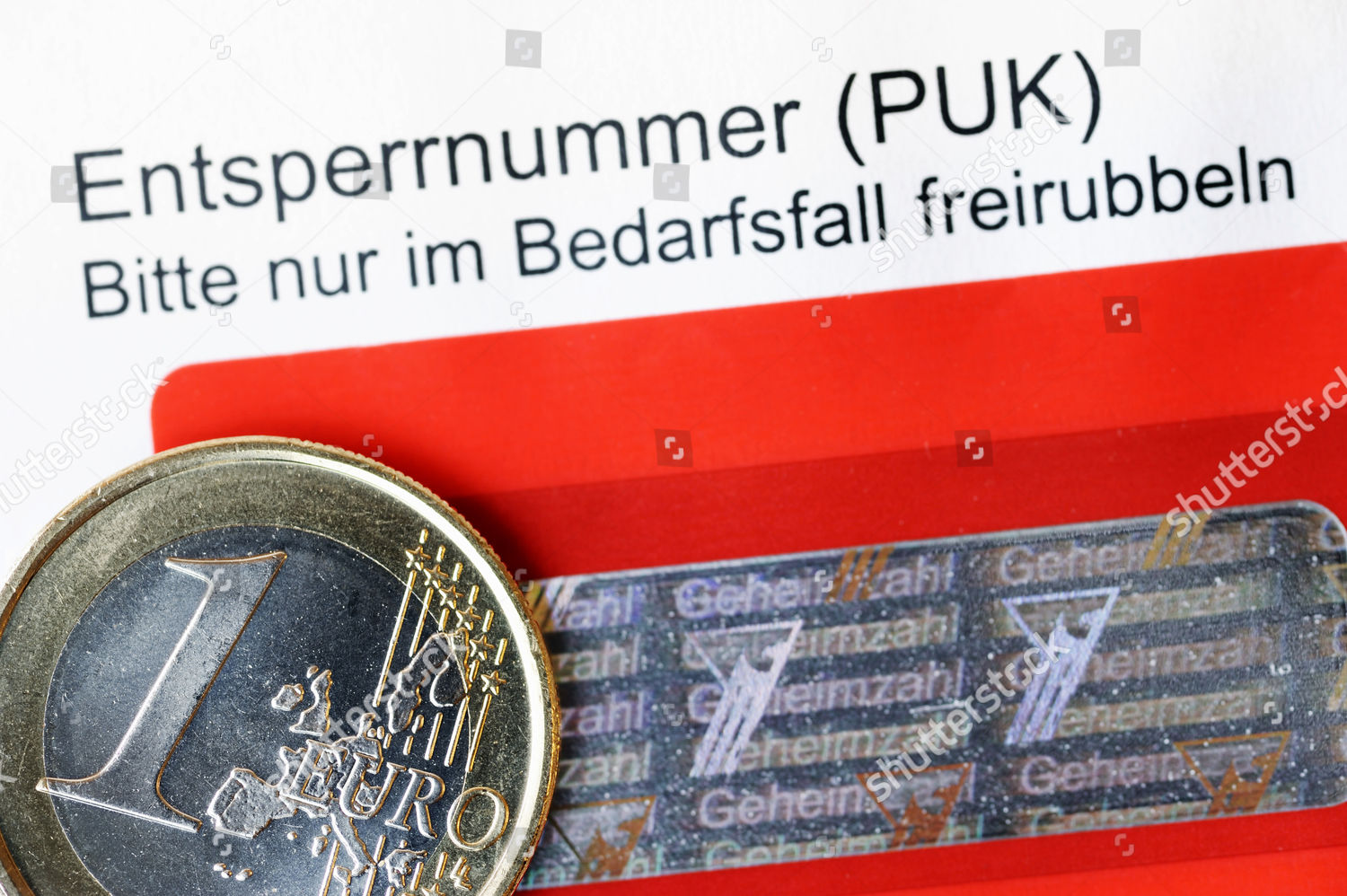 Puk Personal Unlocking Key Number Field Editorial Stock Photo - Stock ...