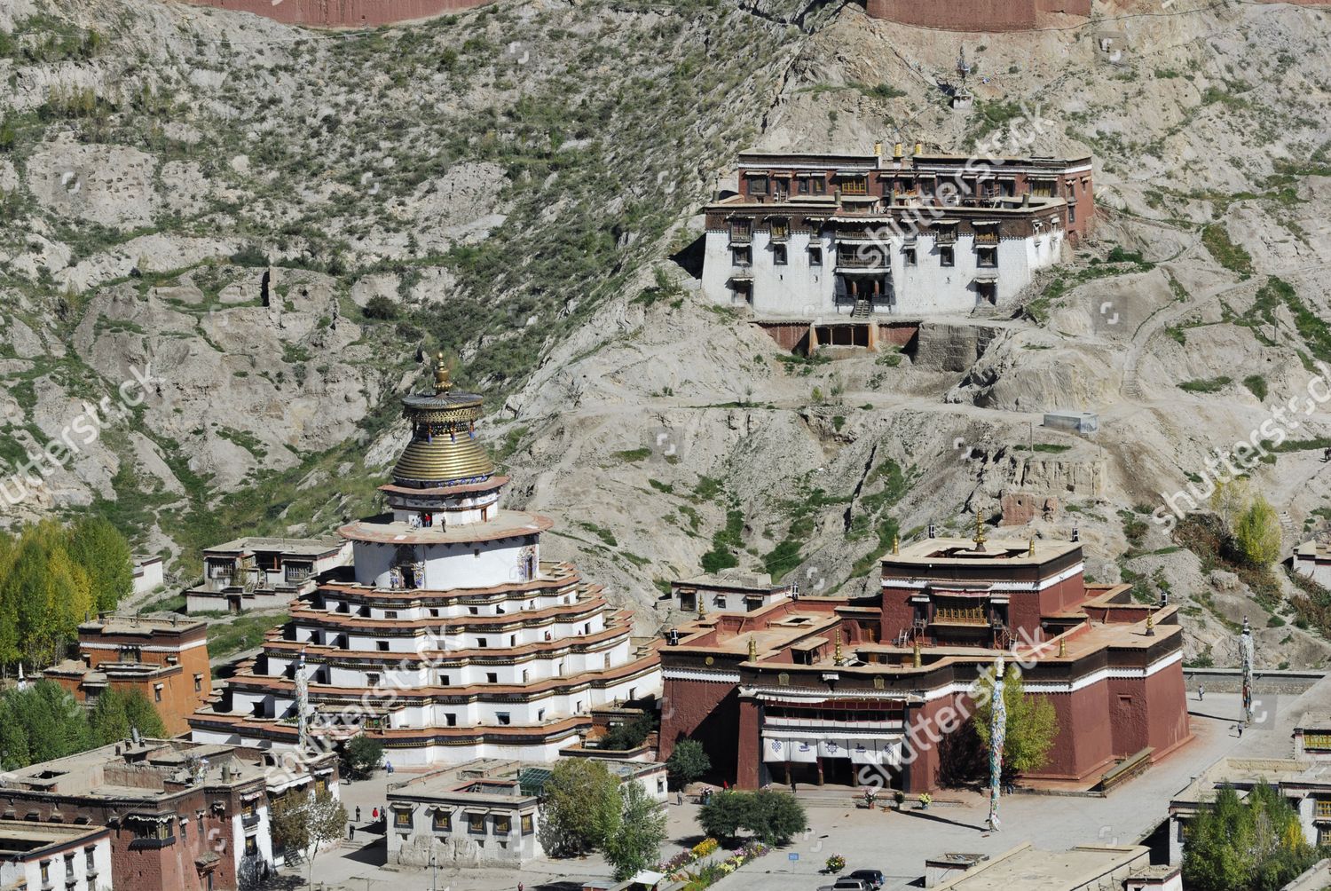 View Over Paelkhor Monastery Complex Pelkhor Editorial Stock Photo ...