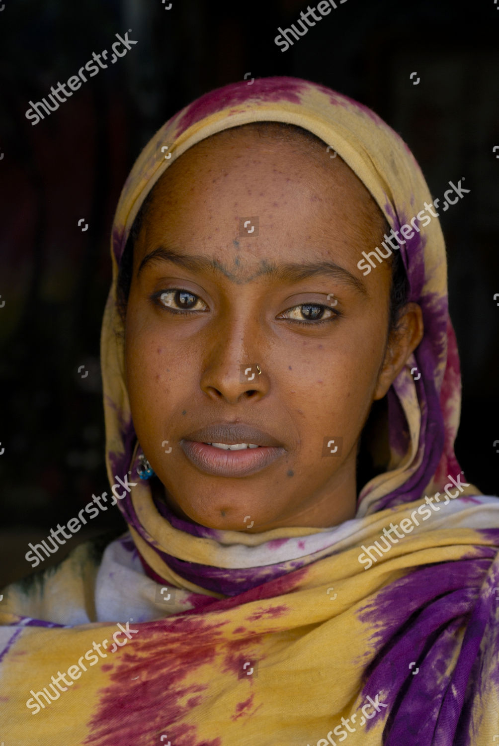 Bedouin Woman Afar Tribe Djibouti East Editorial Stock Photo - Stock ...