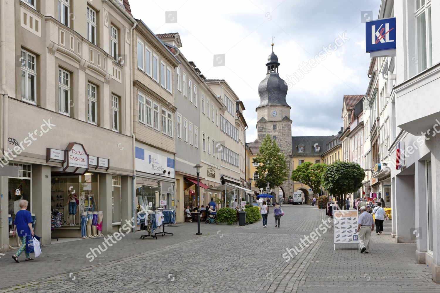 Shopping Street Steinweg Street Coburg Upper Editorial Stock Photo ...