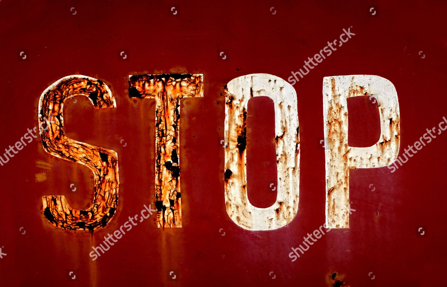Rusted Stop Sign Former Belgian Barracks Editorial Stock Photo - Stock ...