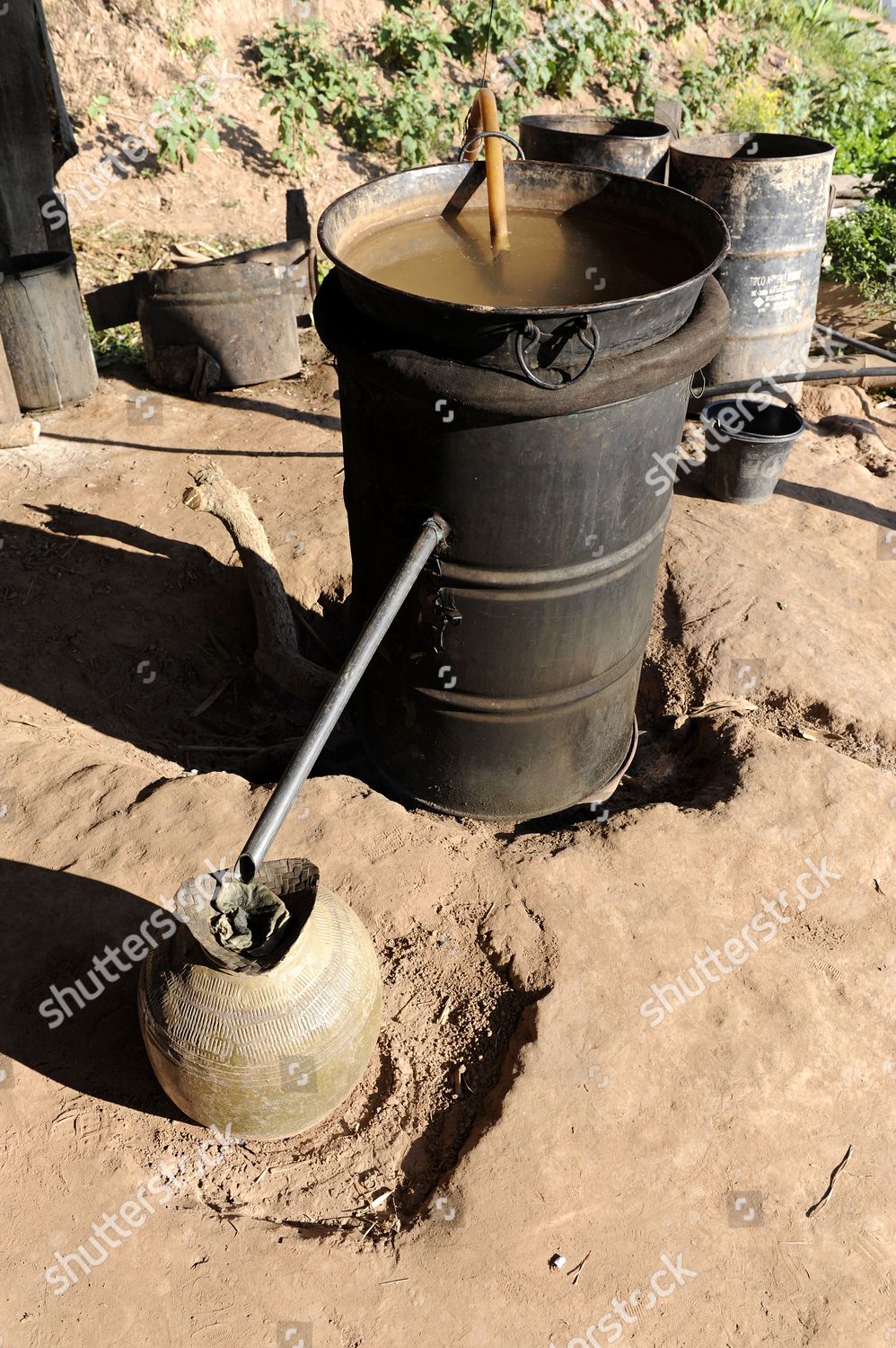 Apparatus Traditional Distillation Laotian Rice Liquor Editorial Stock ...