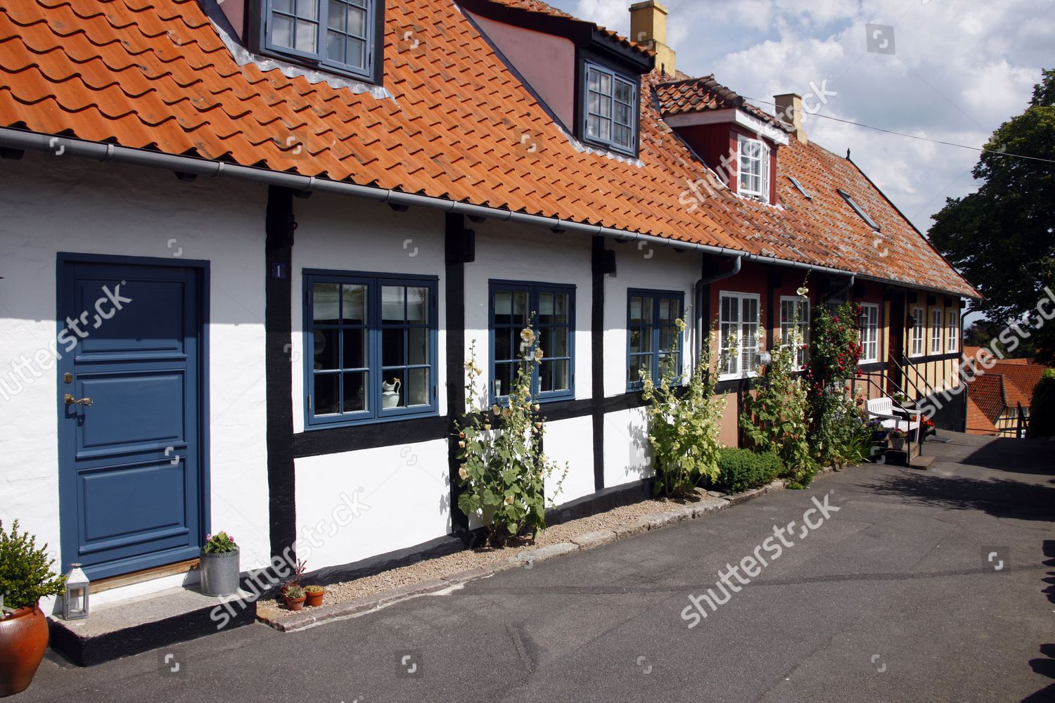 Row Houses Bornholm Denmark Europe Editorial Stock Photo - Stock Image ...