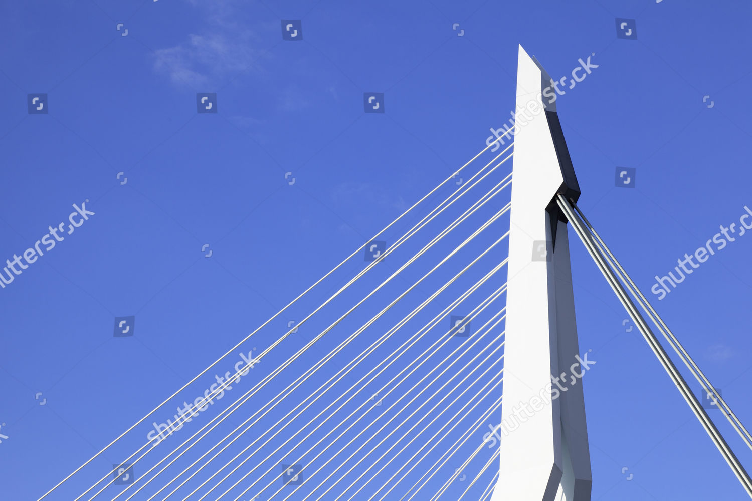 CABLE-STAYED BRIDGE PIER PYLON ERASMUS ERASMUSBRUG Editorial Stock ...
