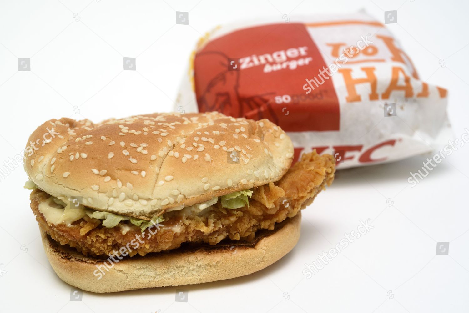Kfc Zinger Burger Wrapper Editorial Stock Photo - Stock Image ...