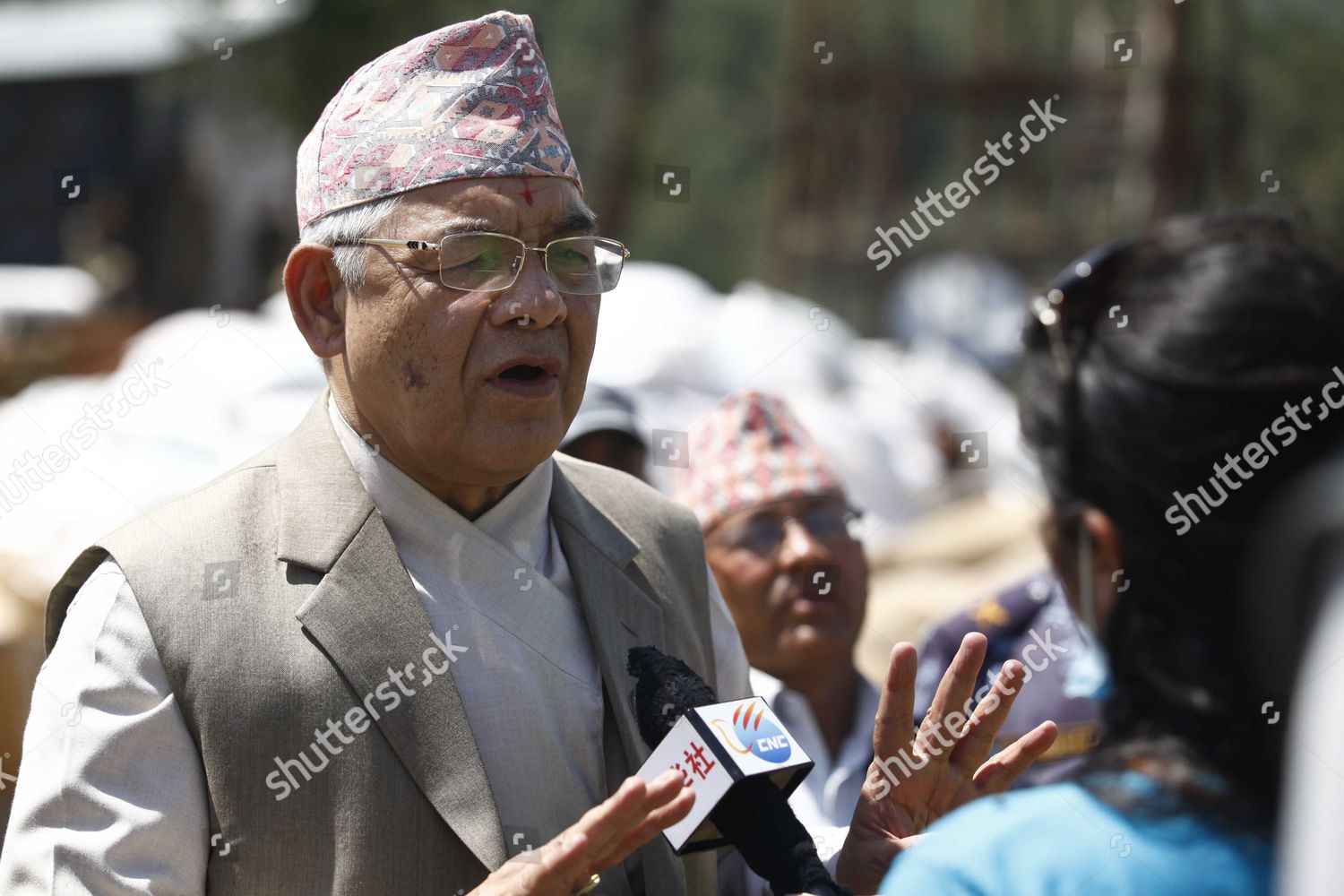 Nepali Minister Home Affairs Bamdev Gautam Editorial Stock Photo ...