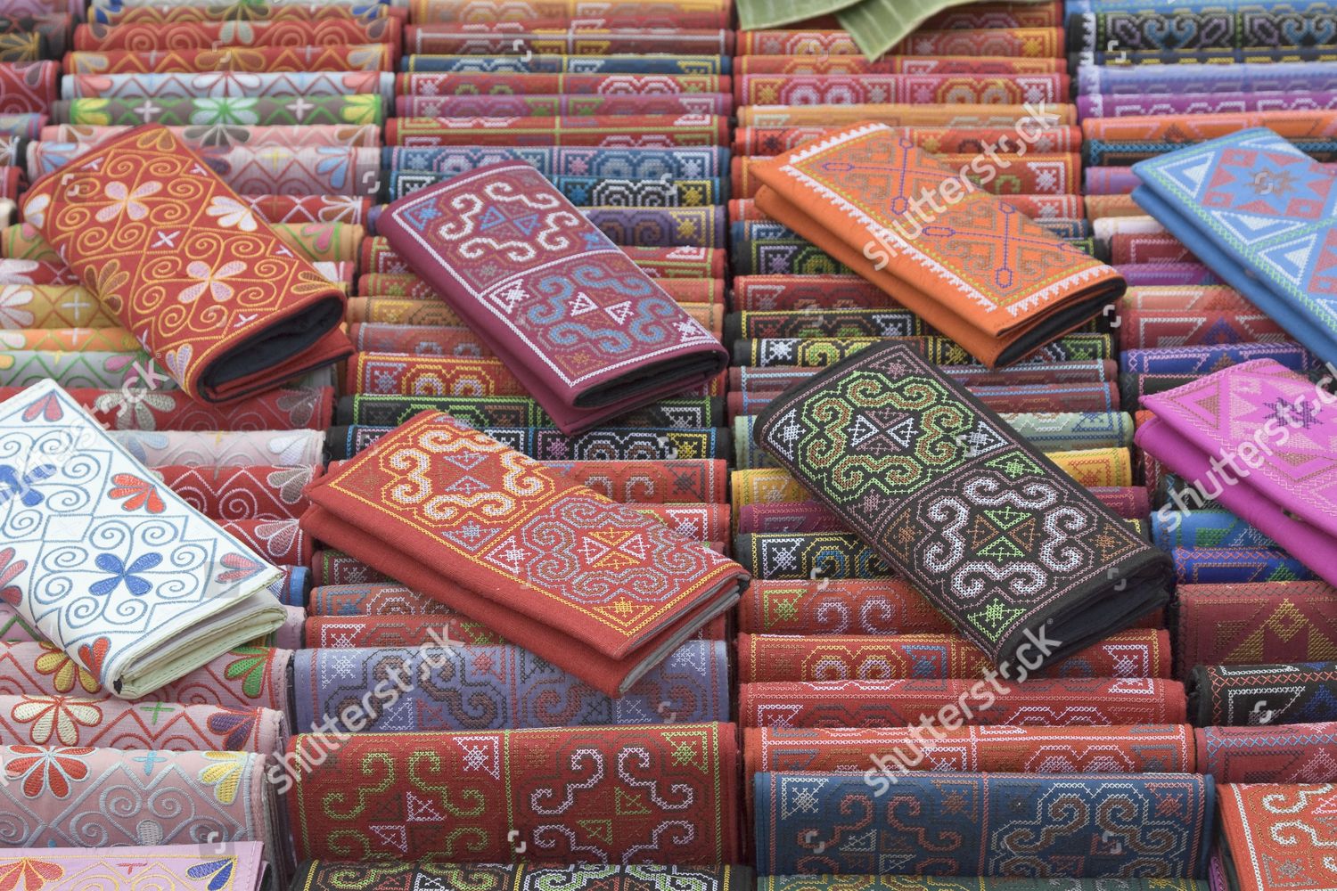 Colourful Traditional Wallets On Display Market Editorial Stock Photo ...