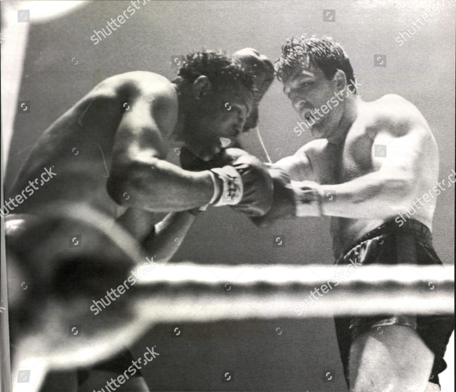 Heavyweight Boxing Match Brian London Right Editorial Stock Photo ...
