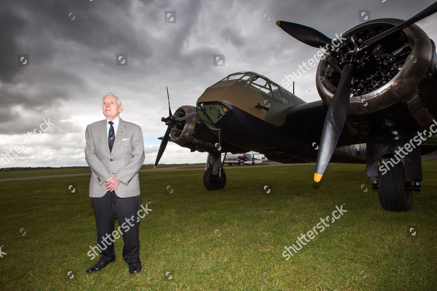 Former Bristol Blenheim Pilot Ian Blair Editorial Stock Photo - Stock ...