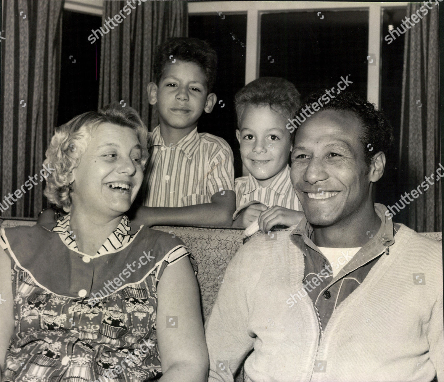 Percy Lewis Featherweight Boxer His Wife Editorial Stock Photo - Stock ...