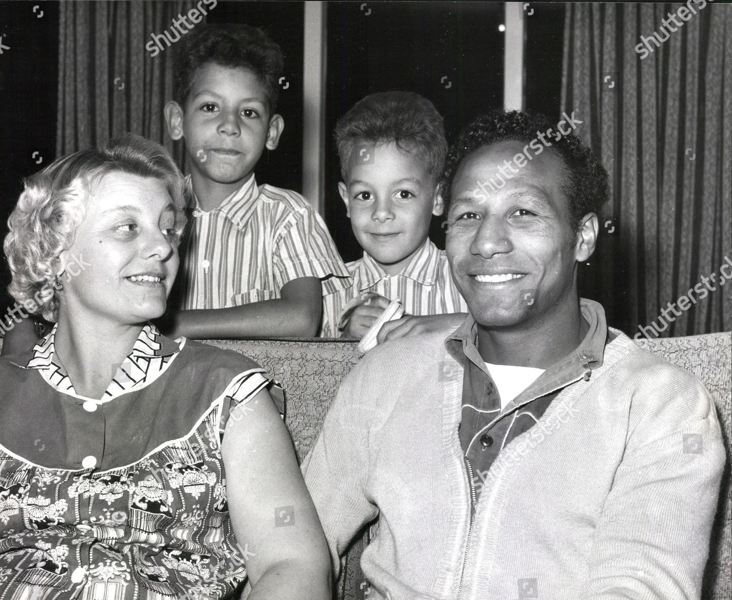 Percy Lewis Featherweight Boxer His Wife Editorial Stock Photo - Stock ...