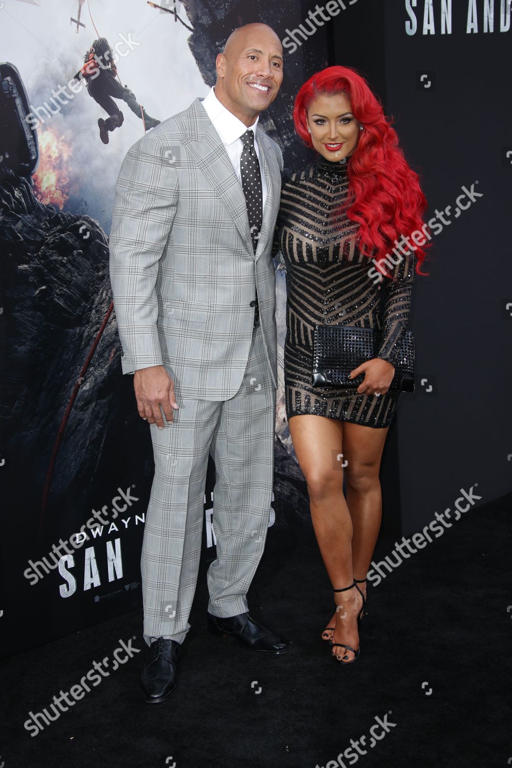 Dwayne Johnson Eva Marie Editorial Stock Photo - Stock Image | Shutterstock