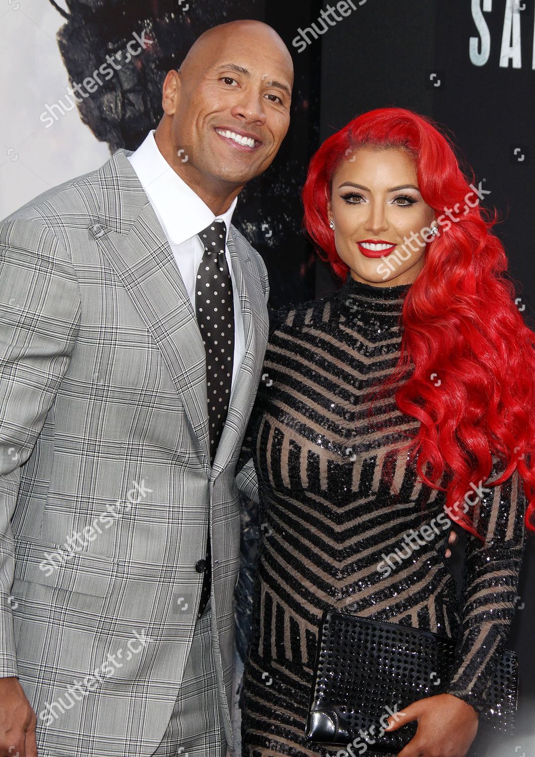Dwayne Johnson Eva Marie Editorial Stock Photo - Stock Image | Shutterstock