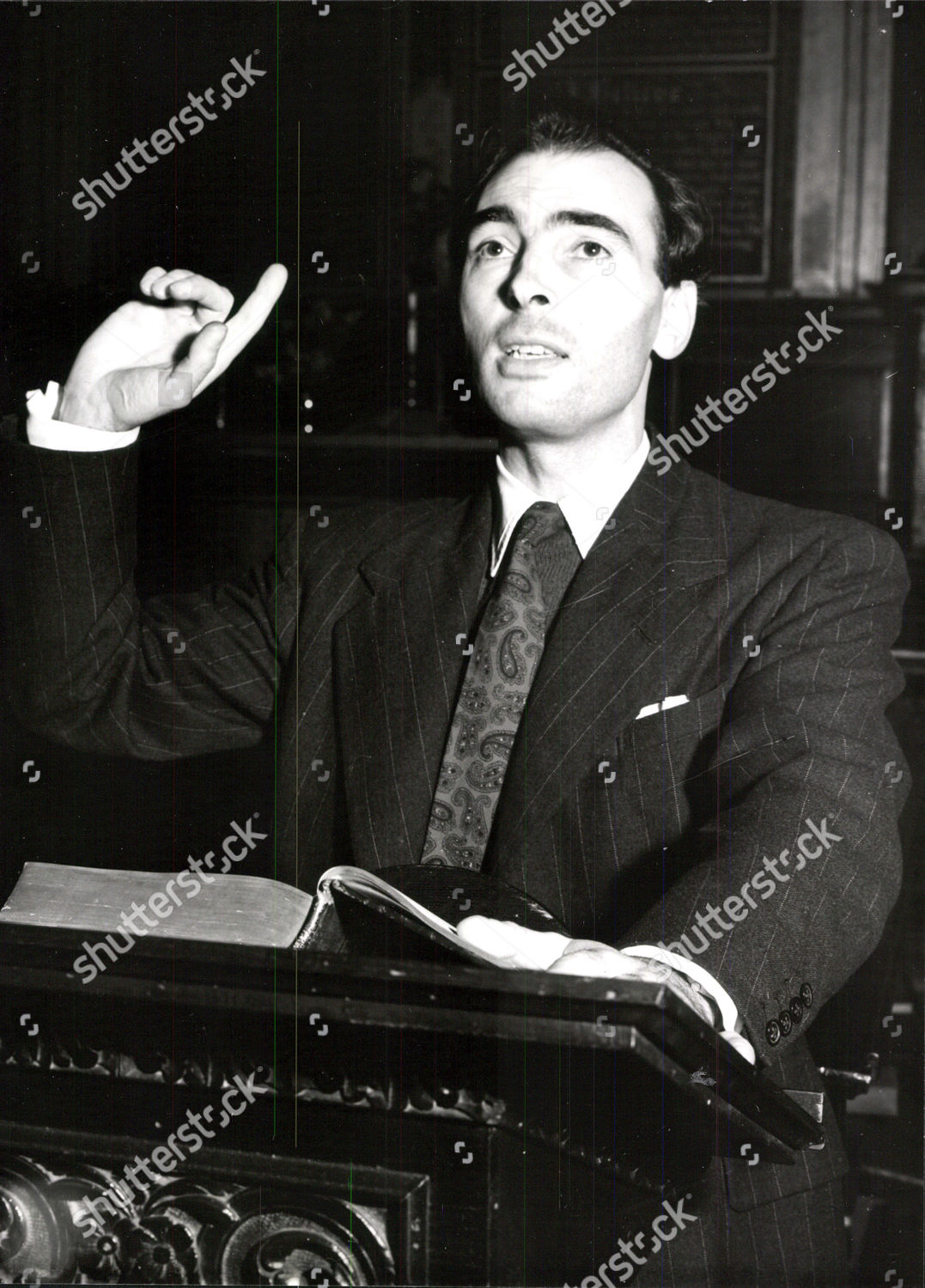 Actor Gordon Whiting Giving Bible Reading Editorial Stock Photo - Stock ...