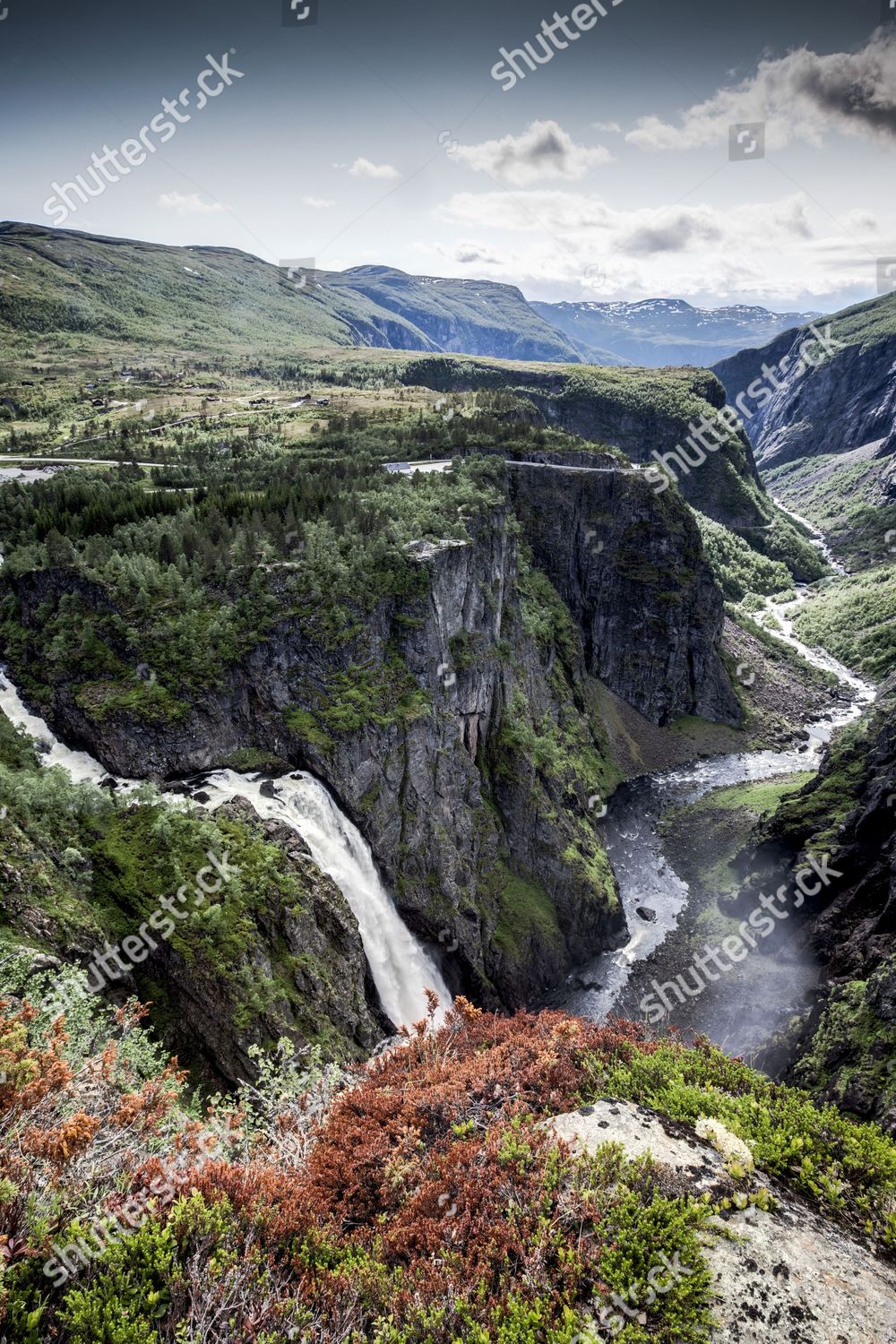 Waterfall Voringfossen Hardangervidda Norway Editorial Stock Photo ...