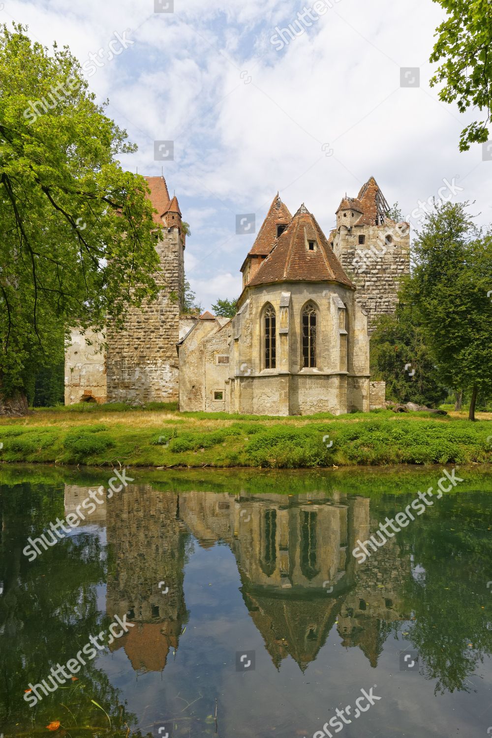 Schloss Pottendorf Castle Pottendorf Industrieviertel Lower Editorial ...