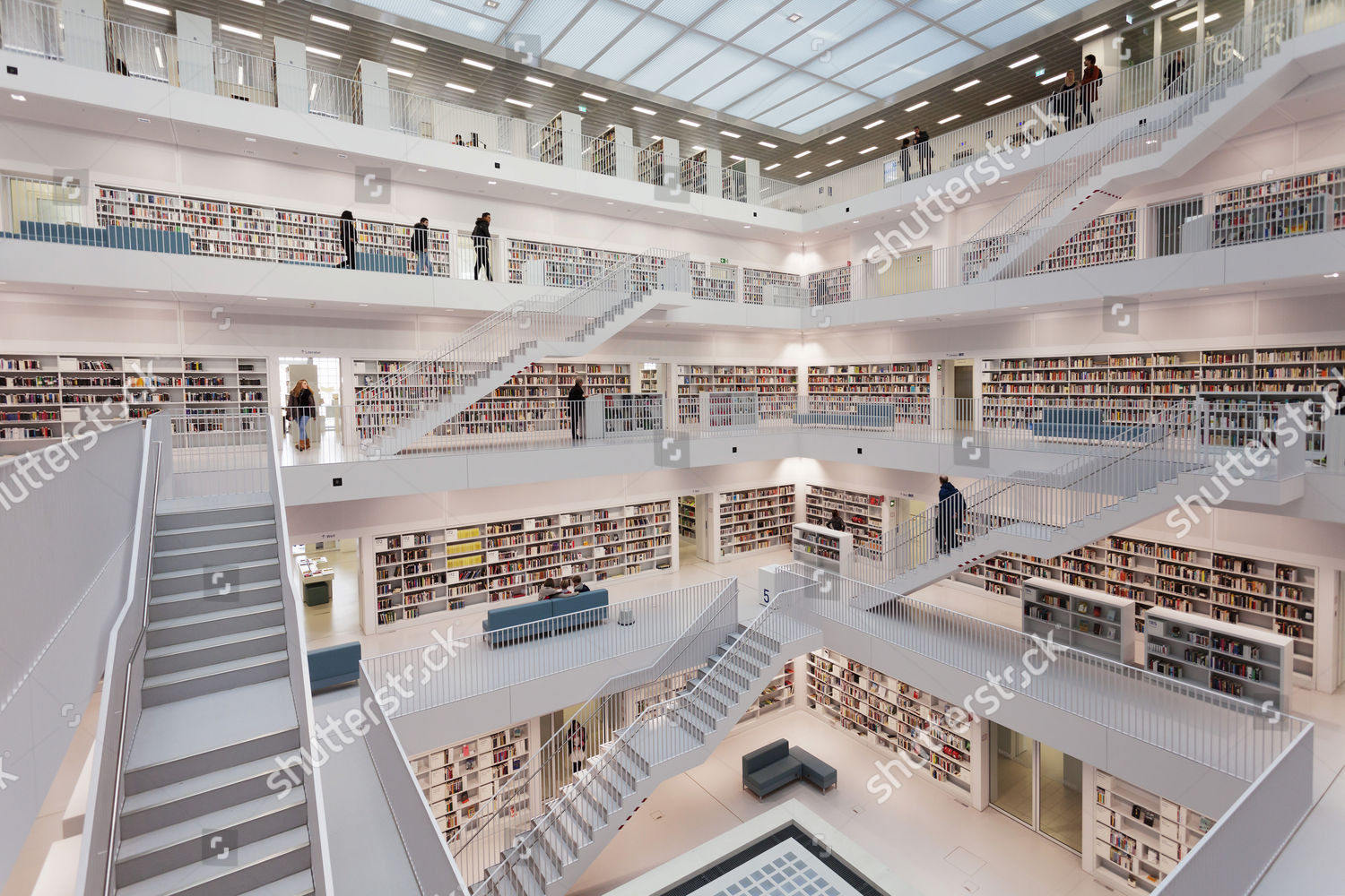 Gallery Hall New Public Library Mailander Editorial Stock Photo - Stock ...