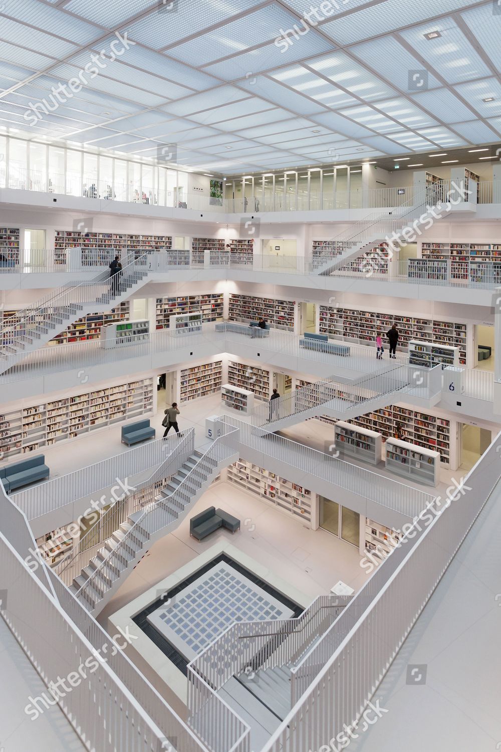 Gallery Hall New Public Library Mailander Editorial Stock Photo - Stock ...