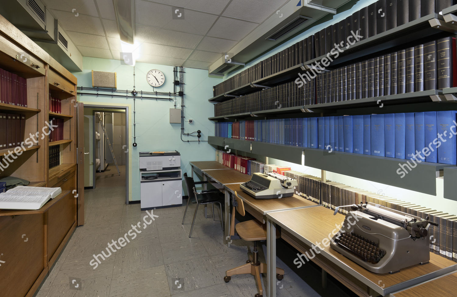 Library Nuclear Bunker Kallurft Eifel North Editorial Stock Photo ...