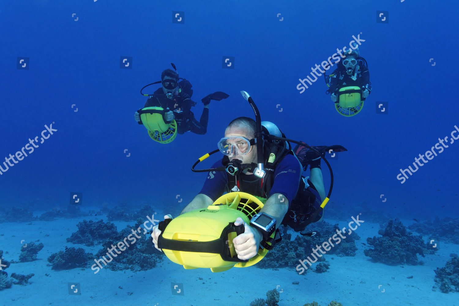 Model Released Divers Diver Propulsion Vehicles Editorial Stock Photo ...
