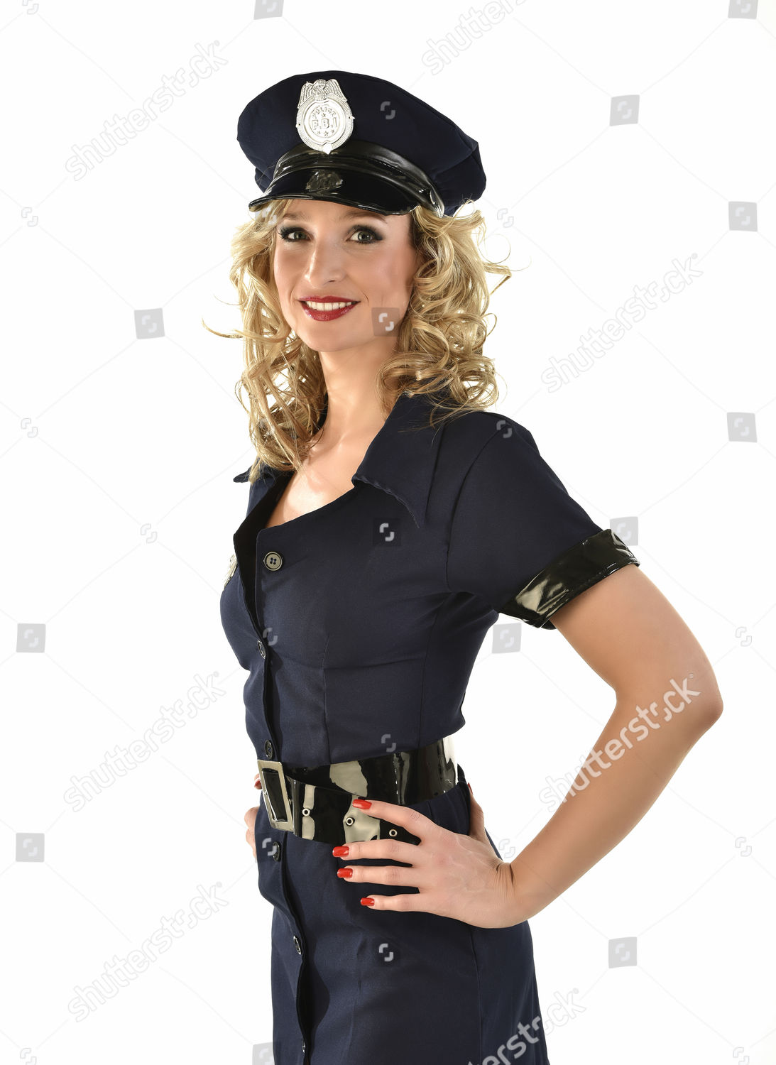 Model Released Policewoman American Police Uniform Editorial Stock ...
